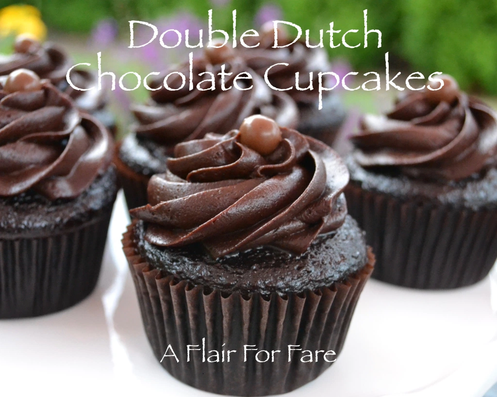 Double Dutch Chocolate Cupcakes | A Flair for Fare