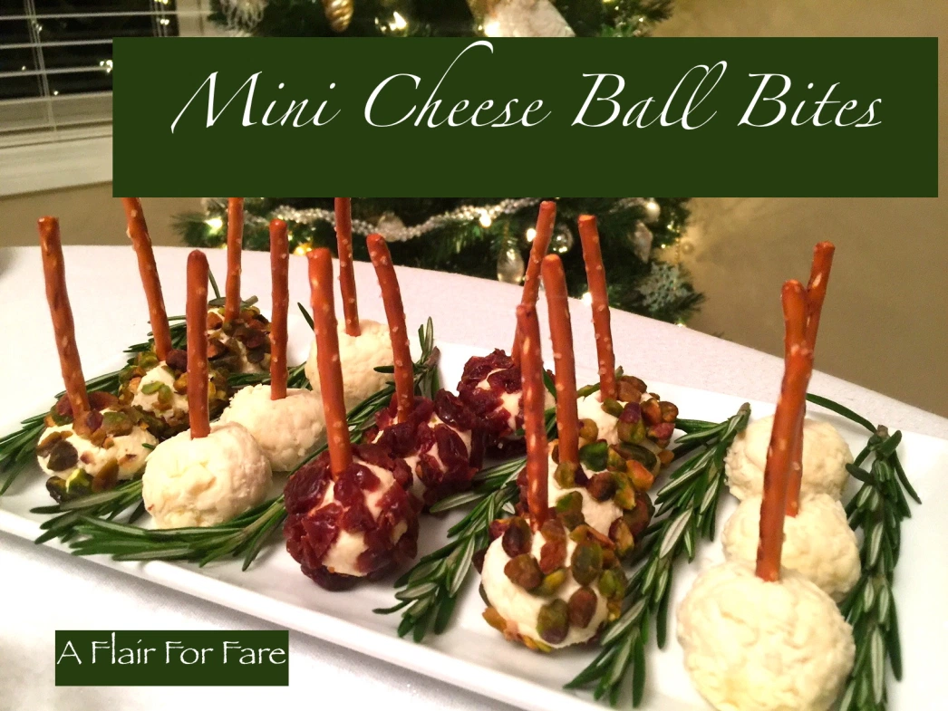 Mini Cheese Ball Bites | A Flair for Fare